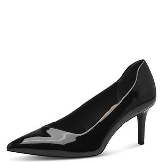Tamaris Femme Damen 1-22481-42 Escarpins, Noir laqué, 40 EU
