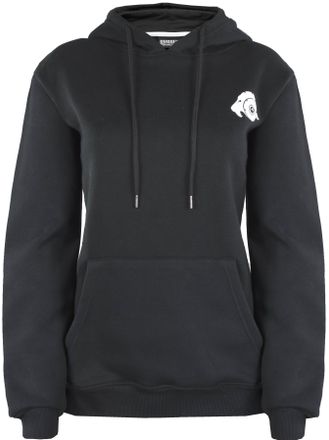 Guggen Mountain Damen Kapuzenpullover Fleece Hoodie Langarm Schwarz