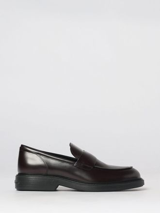 Hogan H704 Penny-Loafer aus geb&uuml;rstetem Leder mit hochgezogener Naht