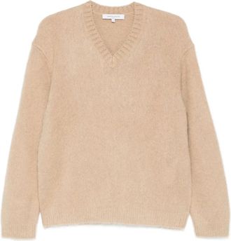 Maison Kitsuné pull à col v - Tons neutres