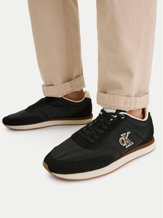 Calvin Klein Jeans Sneakers Retro Runner Ess Mix Mat YM0YM01361 Schwarz