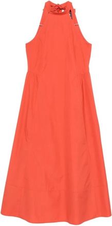 Pennyblack Femme, Robes, Orange, Taille: 38 FR Robe Popeline Dos Nu