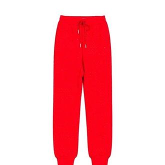 Generic Plus Size L-4XL 150KG Pantalon de Surv&ecirc;tement Polaire Femme Rouge Diamant Estampage Sarouel Automne/Hiver Pantalon Femme D&eacute;contract&eacute;, Rouge, 4XL Grand