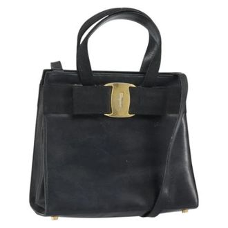 Ferragamo Pre-owned Lederhandtasche - - Pre-owned - Damen - Schwarzk - ONE SIZE