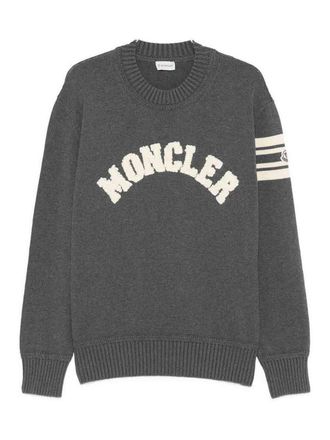 Moncler Pull Col Rond - Gris