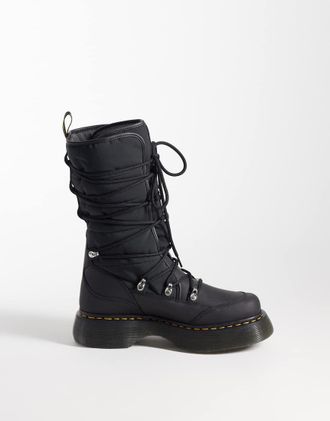 Dr. Martens Dr. Martens - Buzz - Puffer-Stiefel in Schwarz mit hohem Schaft