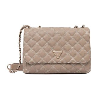 Guess Giully Quilted Crossbody Bag - Femme - Sacs - Brun - Taille: ONE Size