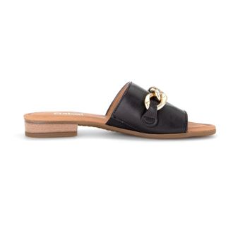 Gabor Metallketten-Pantoletten - - Shoes - Damen - Schwarzk - 37 1/2 EU