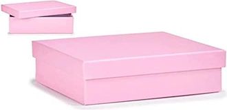 DKD Home Decor Mehrzweckbox aus Karton, Rosa, Maße 8,5 x 5 x 12,5 cm