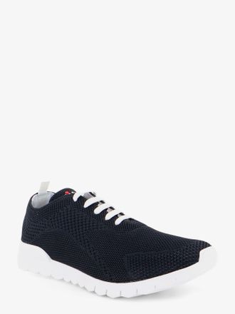 Kiton Mens Sneakers Knitted Fabric Black Cotton-Rubber Trainers Cotton/rubber