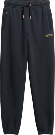 Superdry Damen Essential Jogginghose mit Bündchen und Logo Kräftiges Marineblau 34