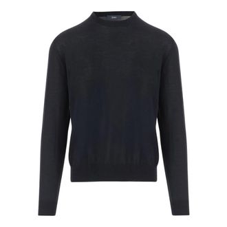 Herno Woll-Seiden-Strick - - Knitwear - Herren - Blau - XL