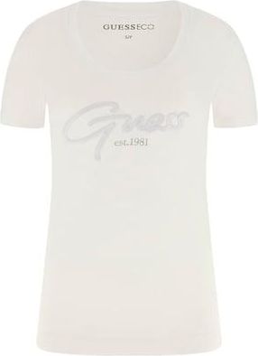Guess T-shirt imprim&eacute; en coton m&eacute;lang&eacute;