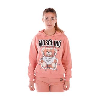 Moschino Femme, Sweatshirts et sweats &agrave; capuche, Rose, Taille: 36 FR SweaT-shirts &agrave; capuche