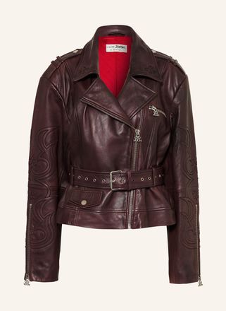 Gestuz Lederjacke Bxgken rot