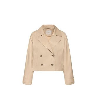 Calvin Klein Veste droite en coton m&eacute;lang&eacute;