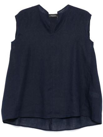 Fabiana Filippi blouse en lin - Bleu