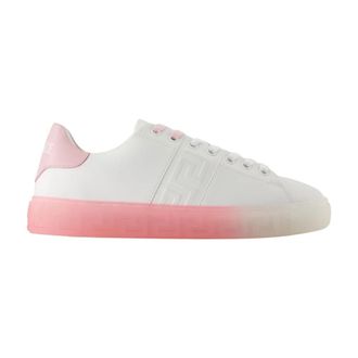 Versace Wei&szlig;e Bio-Ledersneaker - - Shoes - Damen - Wei&szlig; - 40 EU