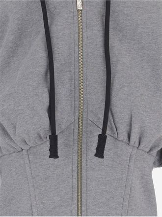 Just Cavalli Cotton Zip-Up Hoodie - Gray