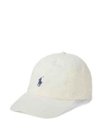 Polo Ralph Lauren casquette &agrave; logo brod&eacute; - Blanc