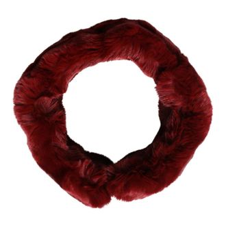 Dolce & Gabbana Lammfellkragen Nackenw&auml;rmer 50cm x 8cm Schal - - Accessories - Herren - Rot - ONE SIZE