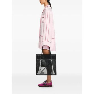 Off-white Mesh Tote Bag - Black