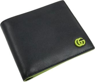 Gucci Portefeuille Bi-fold Vintage doccasion - Homme - Pre-owned - Noir - Taille: ONE Size