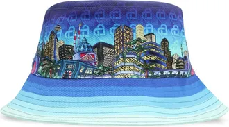 Casablanca unisex, Accessoires, Bleu, Taille: S/M Casquette imprim&eacute; int&eacute;gral