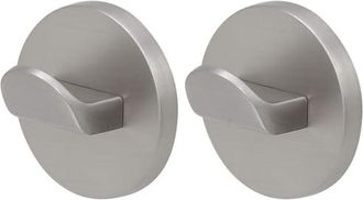 Tiger Noon Haken klein, selbstklebender Handtuchhaken aus geb&uuml;rstetem Edelstahl, B x H x T: 3,4 x 3,4 x 2,1 cm (Packung mit 2)