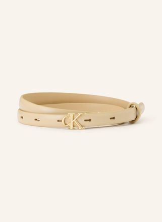 Calvin Klein Lederg&uuml;rtel beige