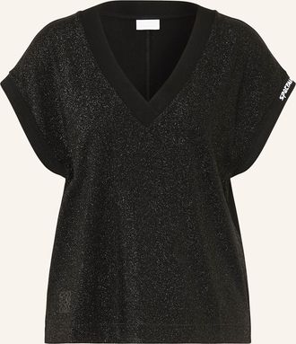 Sportalm T-Shirt Mit Glitzergarn schwarz