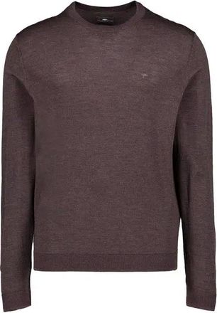 Fynch-Hatton Fynch-Hatton Herren Pullover braun Wolle unifarben