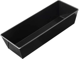 Dr. Oetker Kastenform 30 cm, Königskuchenform mit Antihaftbeschichtung, hochwertige Form, eckige Kuchenform aus veredeltem Schwarzblech, Menge: 1 Stück, 1445