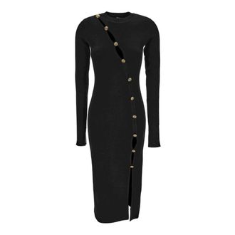 Versace Jeans Couture Damen, Kleider, Schwarzk, LGr&ouml;&szlig;e