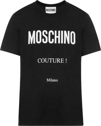 Moschino Couture Milano T-Shirt f&uuml;r Herren (Schwarz)