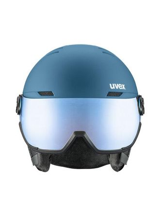 Uvex Skihelm Wanted Visor 56/6/262/00/05 Blau