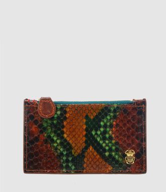 CLARIS VIROT Porte-cartes Helena Python Oasis