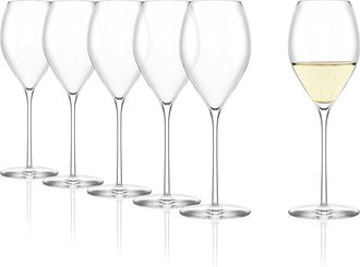Stölzle Champagnergläser Fino 6er-Set 425 ml - Elegante Champagnerkelche ideal für Sekt & Prosecco - Sektgläser aus bleifreiem Kristallglas - Spülmaschinengee