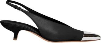Sportmax Chic Slingback Leder-Pumps - - Shoes - Damen - Schwarzk - 36 EU