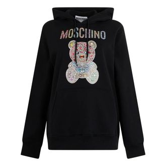 Moschino Kapuzenpullover mit Controller-Design - - Sweatshirts & Hoodies - Damen - Schwarzk - XS