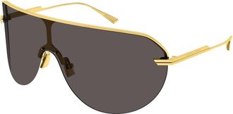 Bottega Veneta Long Ribbon Shield Sonnenbrille - - Accessories - unisex - Gelb - ONE SIZE