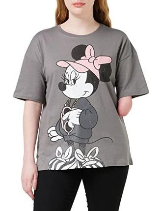 Disney Minnie Sassy T-Shirt, Charcoal Grey, Medium Femme