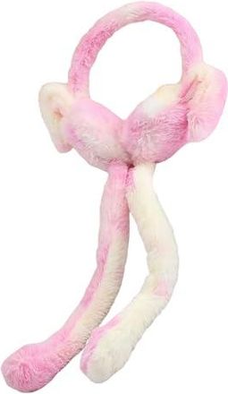 Generic Cache-oreilles en Peluche pour Filles, Oreilles de Lapin Coupe-Vent Chauffants, Couvre-Oreilles Pour Femmes Filles Amateurs De Sport Skieurs Snowboard