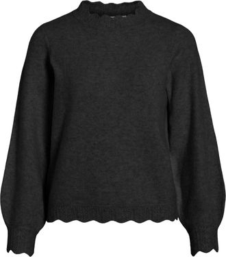 Vila Vinikolina O-Neck L/S Knit Top - Noos