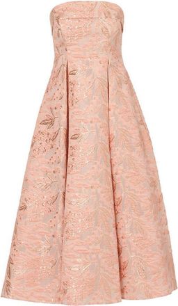 Adrianna Papell Abendkleid Strapless Jacquard Ankle Dress Dramatic, fit and flare ankle jacquard dress