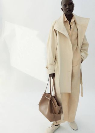 Mango Gerade Leinenhose pastellgelb - Damen - XXS - MANGO