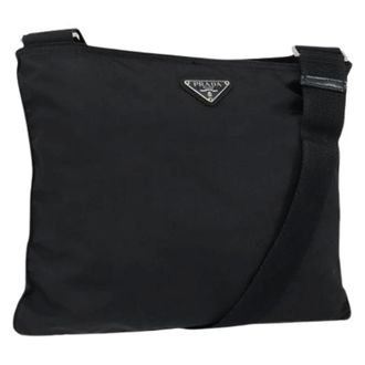 Prada Sac bandouli&egrave;re vintage en nylon Pre-owned - Femme - Pre-owned - Noir - Taille: ONE Size