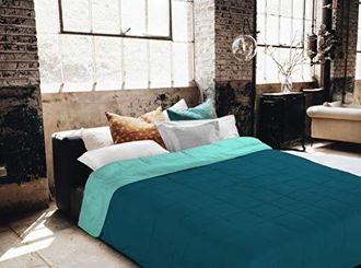 Italian Bed Linen Sogni e capricci Sommerfederbett Grüne Flasche/Wasser grü, Mikrofaser, 250x200cm