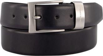 Pierre Cardin Herren Gürtel blau Glattleder