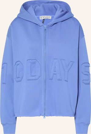 10 Days Oversized-Sweatjacke blau